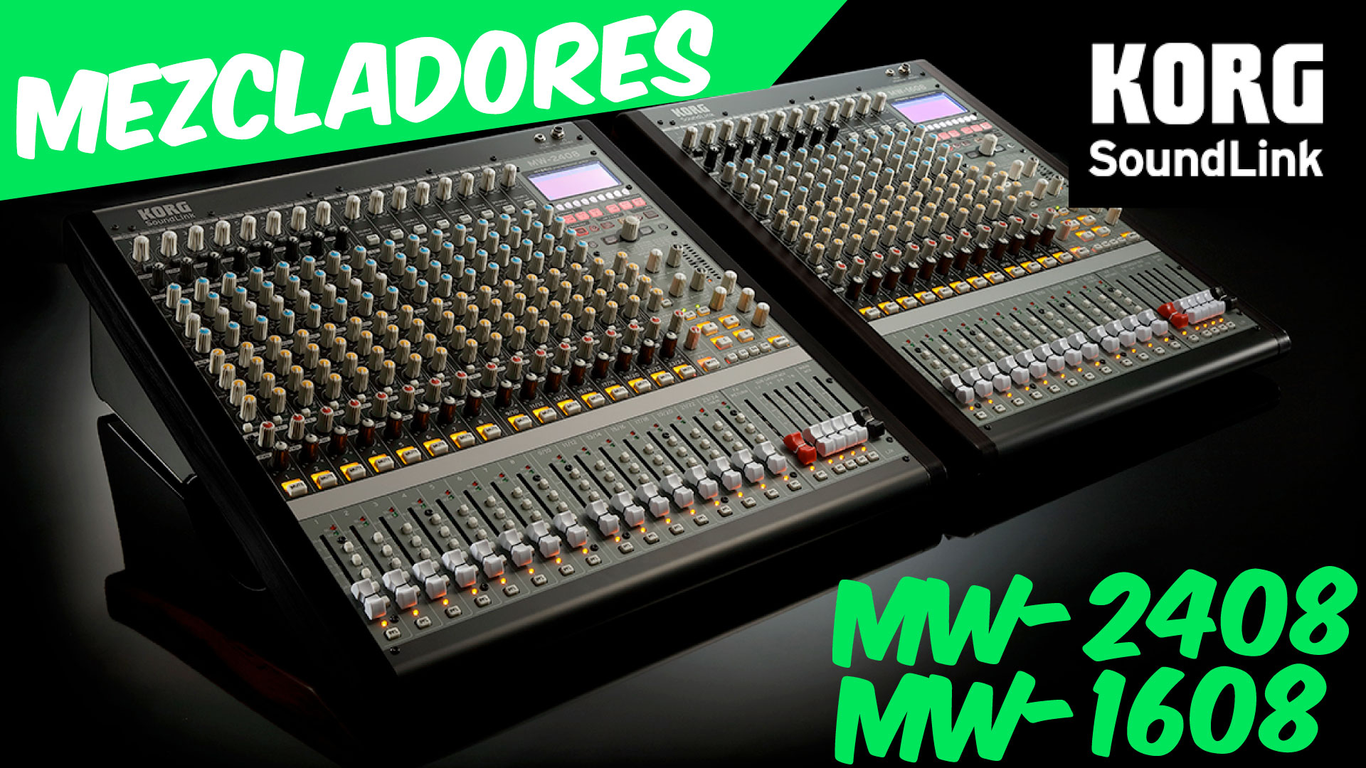 KORG – Mesas de mezcla híbridas SoundLink MW-2408 y MW-1608: - Nueva Letusa